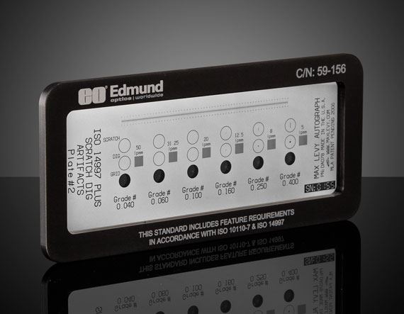 Scratch & Dig Target (1st Surface Negative) | Edmund Optics